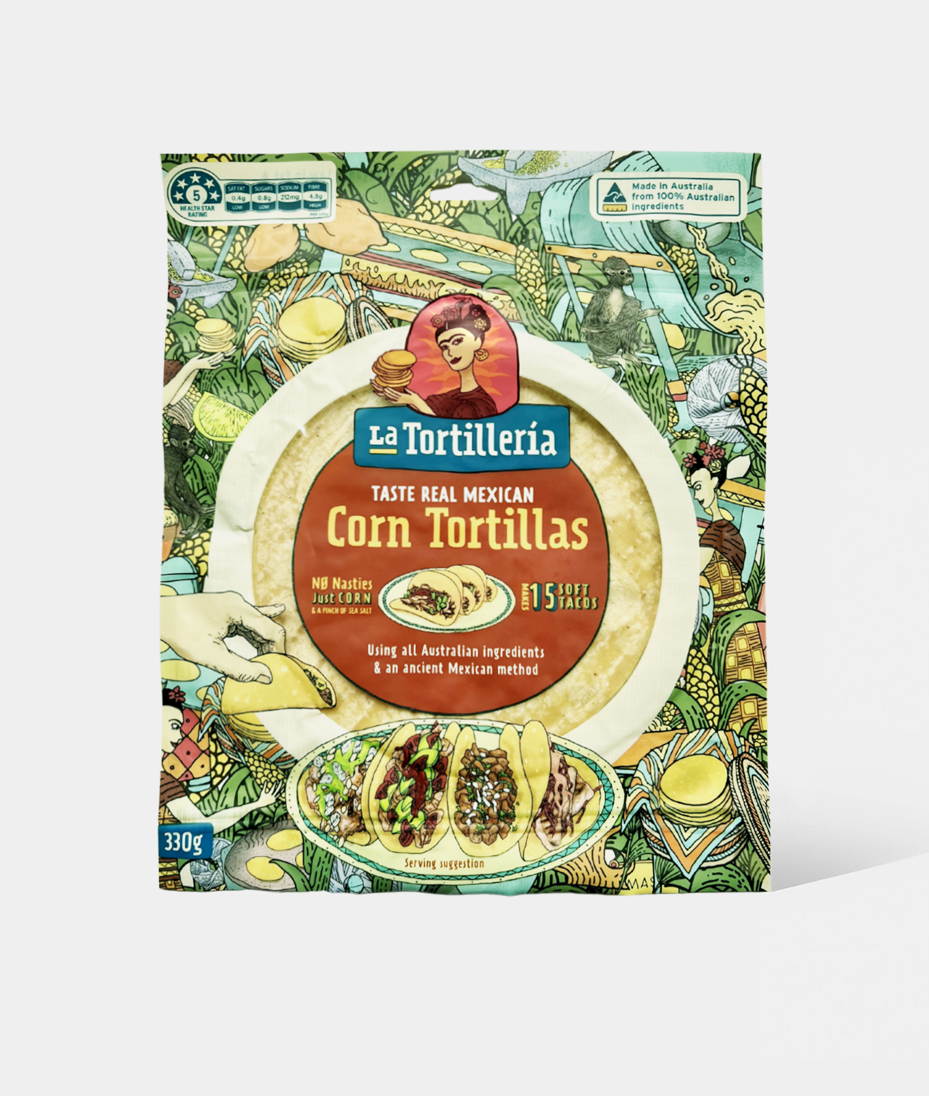 La Tortilleria Corn Tortillas 330g- Part&Parcel
