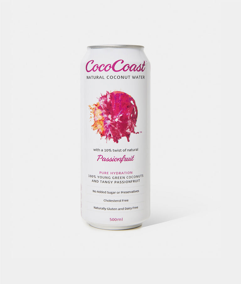 Coconut Water Passionfruit 500ml (BPA Free) by CocoCoast - Part&Parcel