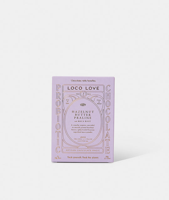 Loco Love Hazelnut Praline with Maca Root Twin Pack 60g - Part&Parcel